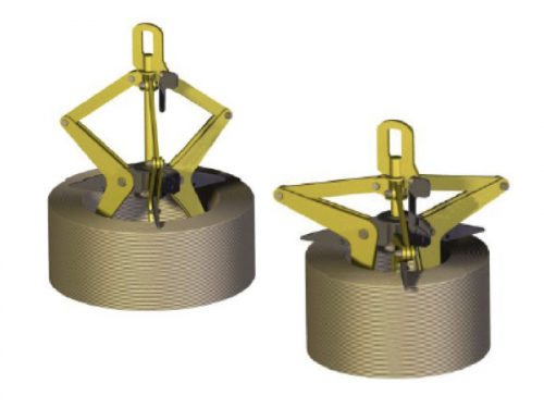 Inner self-gripping tongs for handling wire coils - Wire coils ...