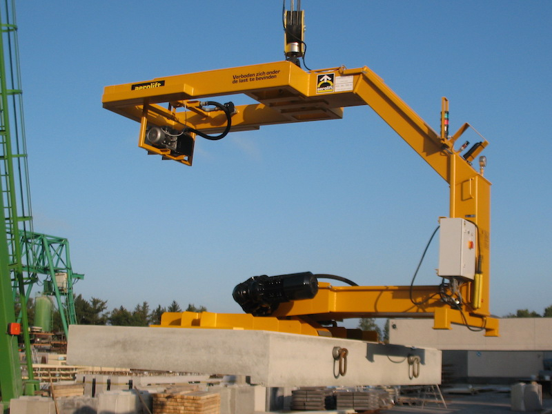 Vacuum manipulators for tilting precast concrete, such as panels ...